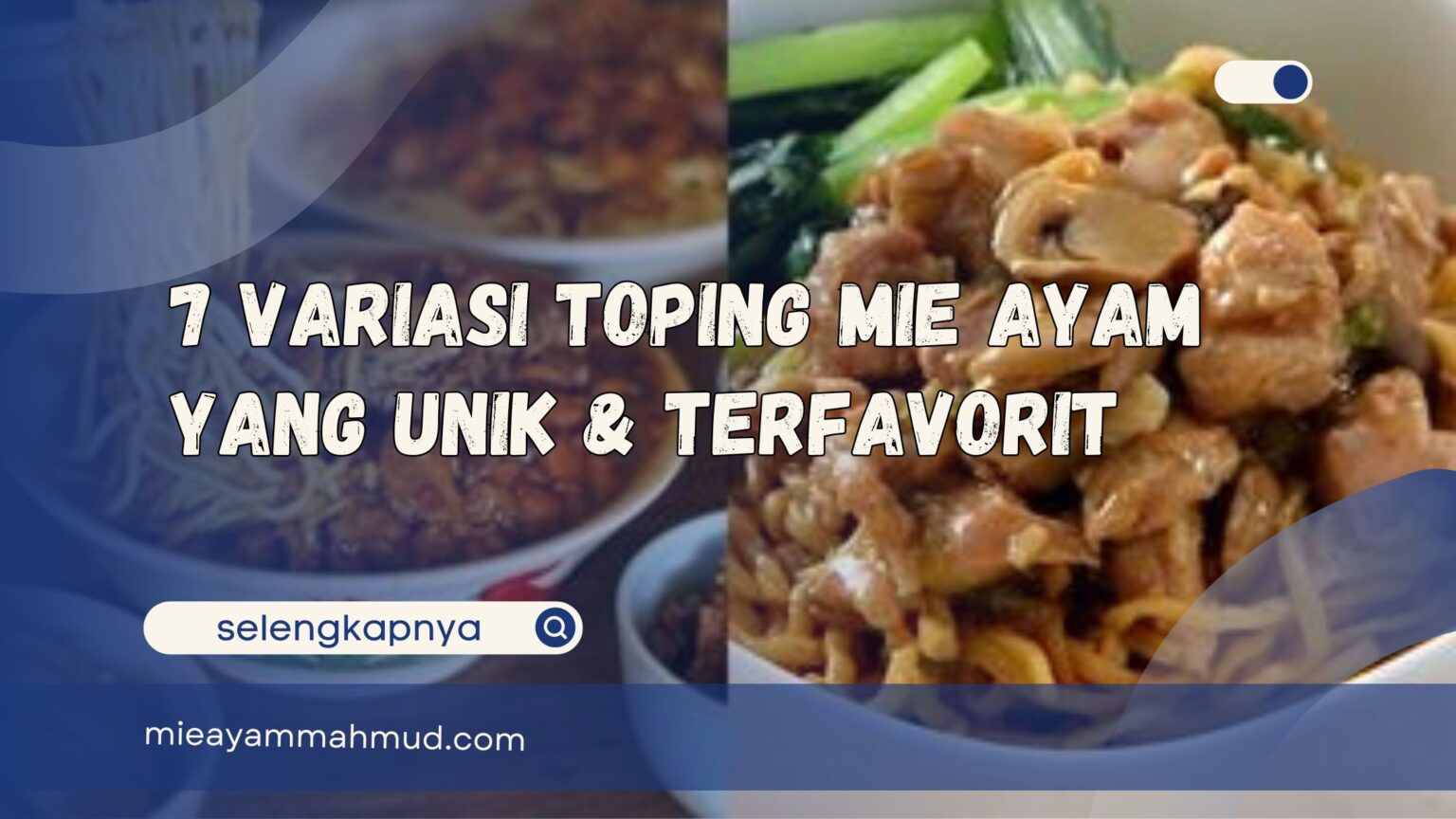 7 Variasi Topping Mie Ayam Yang Unik & Terfavorit