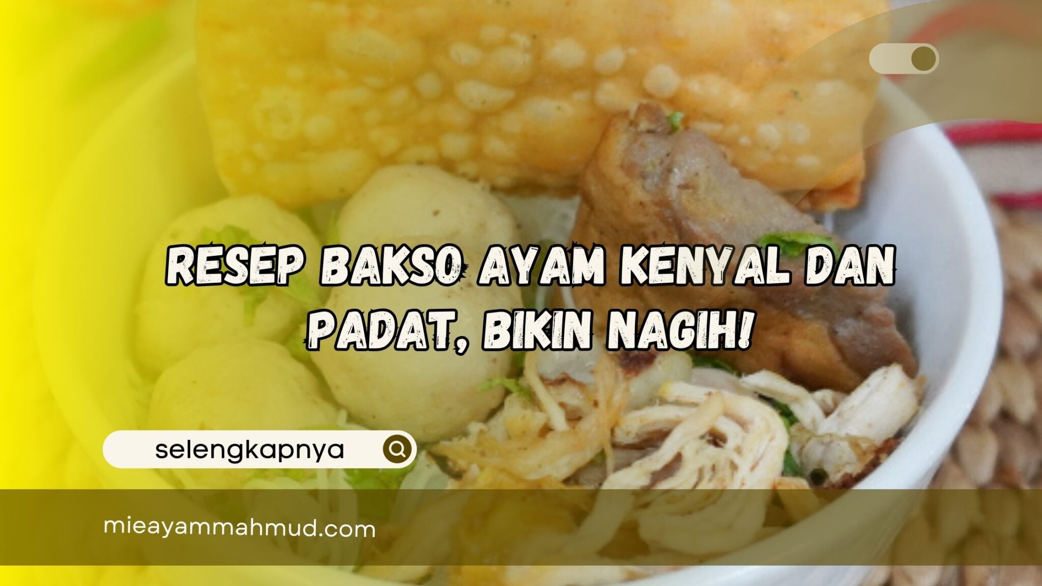 Resep Bakso Ayam Kenyal dan Padat, Bikin Nagih!